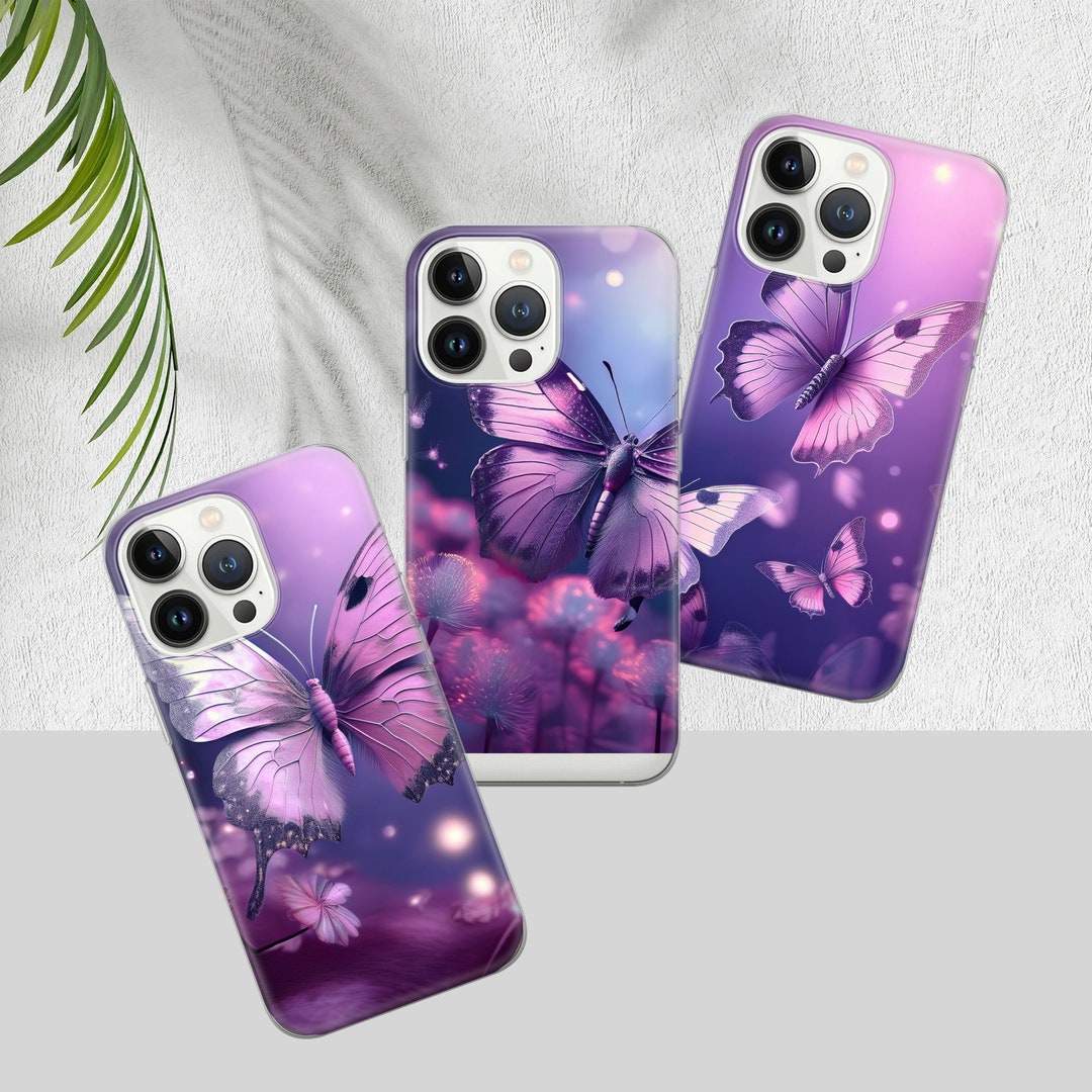 Butterflies in Neon Color Phone Case Firefly Cover for iPhone 16 Pro ...