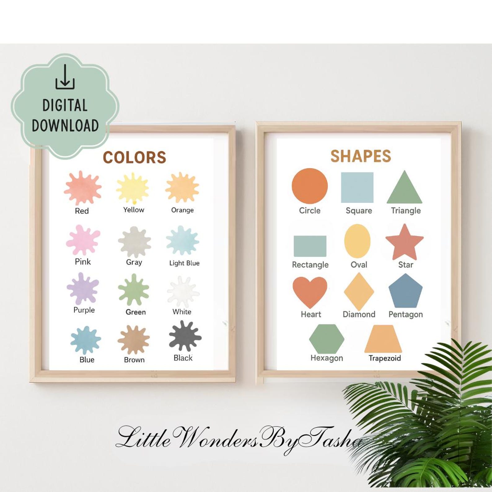14 Educational Posters in Pastel Colors | Classroom Decor | Nursery ...