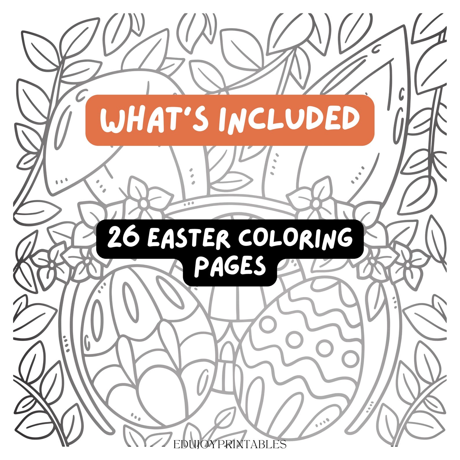 Easter & Spring Coloring Pages - 26 Digital Download Sheets + 20 Bonus ...