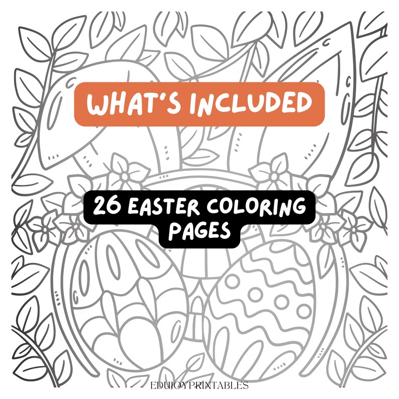 Easter & Spring Coloring Pages - 26 Digital Download Sheets + 20 Bonus ...