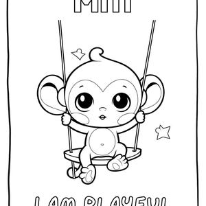 Animal Affirmation Coloring Pages for Kids | Printable (instant ...
