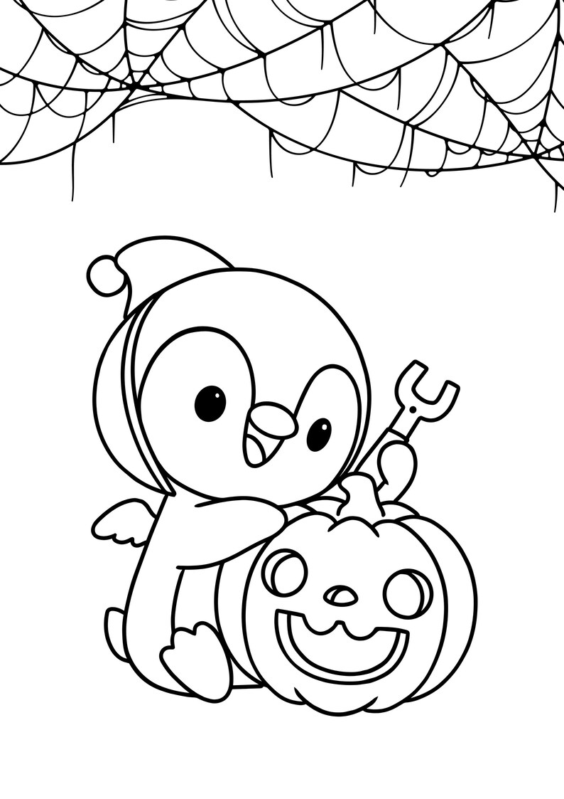 Spooky Cute Halloween Animal Coloring Pages | Fun Printable Coloring ...