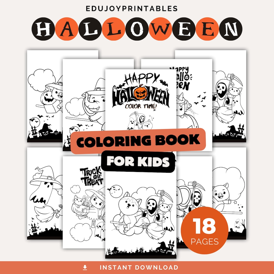 Halloween Coloring Pages for Kids, Coloring Pages, Printable Coloring ...