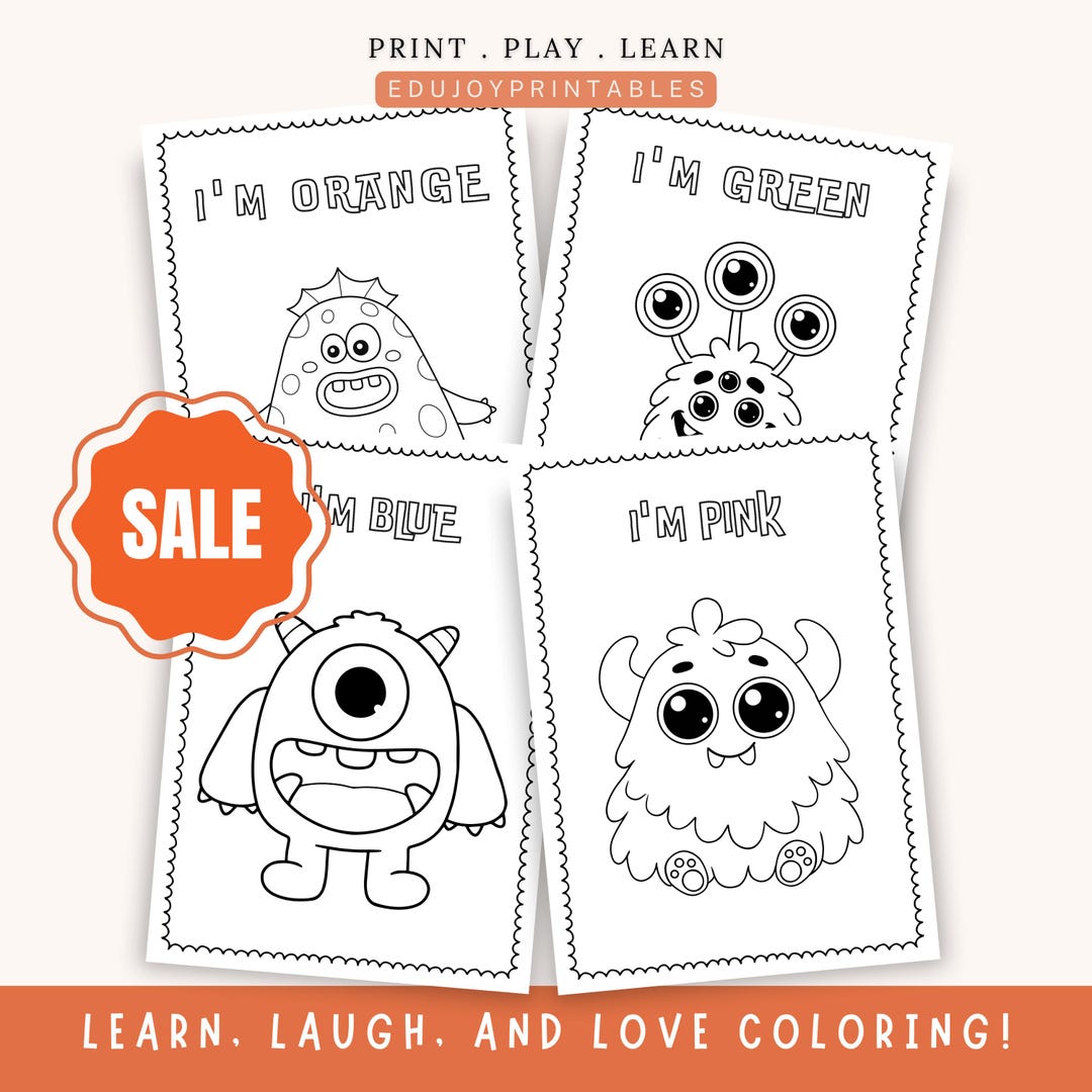 20 Cool Monster Coloring Pages for Kids Fun Coloring Book Printable ...