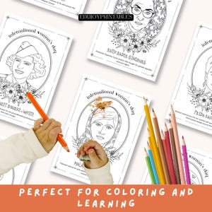 International Women's Day Coloring Pages for Kids, Inspiring Women in ...