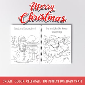 Santa's Holiday Getaway Coloring Pages - Fun Christmas Activities for ...
