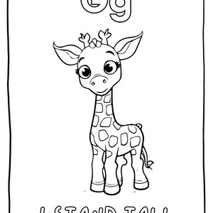 Animal Affirmation Coloring Pages for Kids | Printable (instant ...