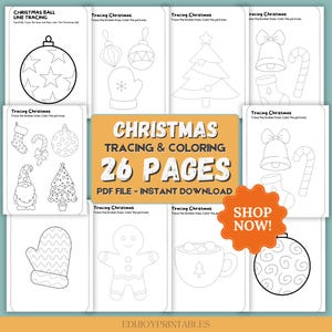 Christmas Coloring Pages, Christmas Activity for Kids, Christmas ...