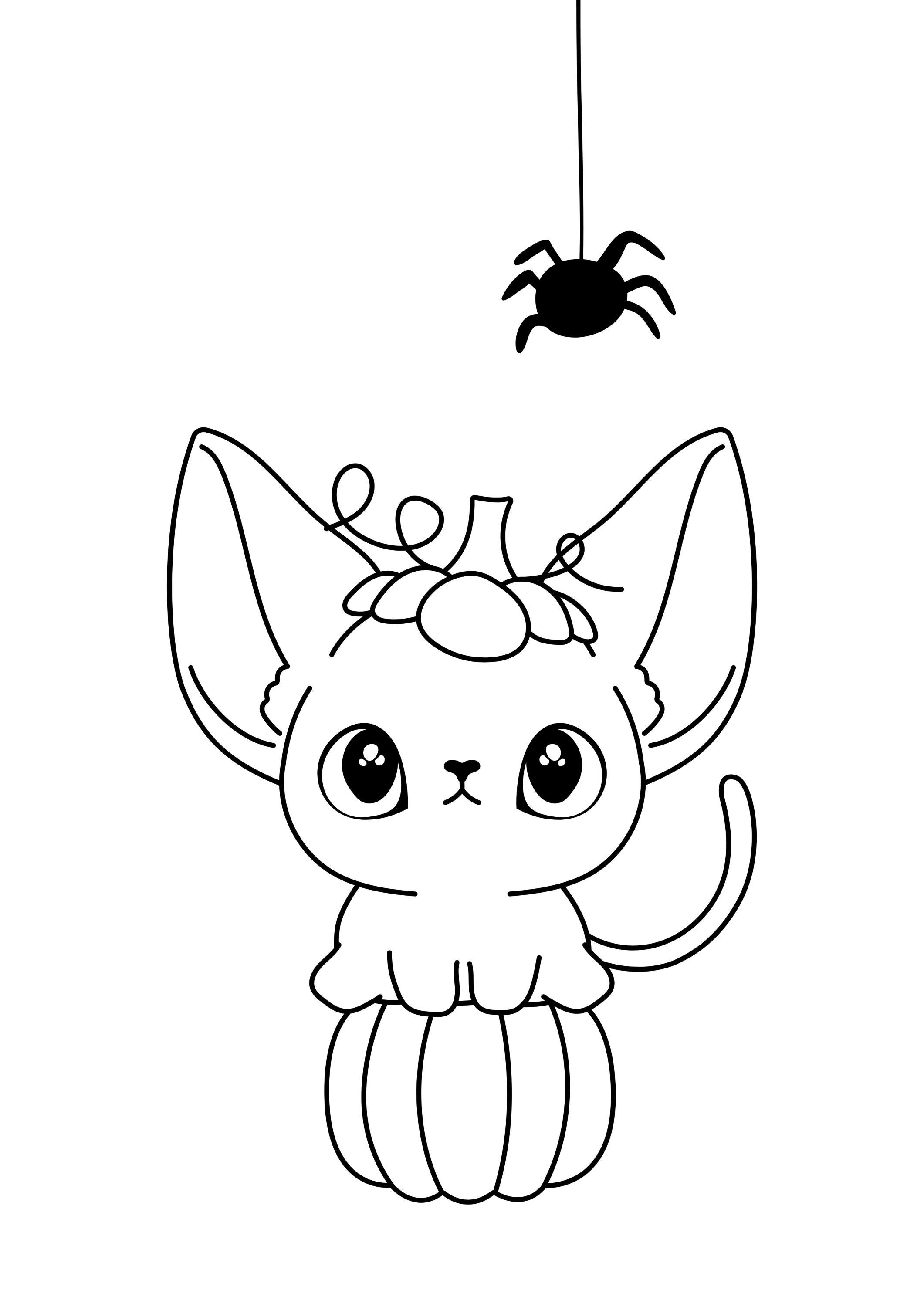 Spooky Cute Halloween Animal Coloring Pages | Fun Printable Coloring ...