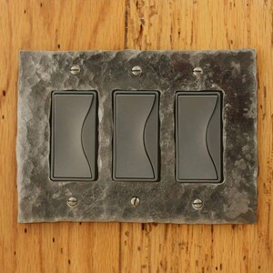 Switchplate - Hammer Textured Triple Rocker/decora Wall Plate - Etsy