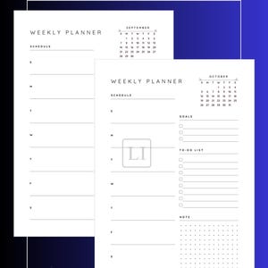 2025 Weekly Planner Sunday Start, Printable PDF, Weekly Undated Planner ...