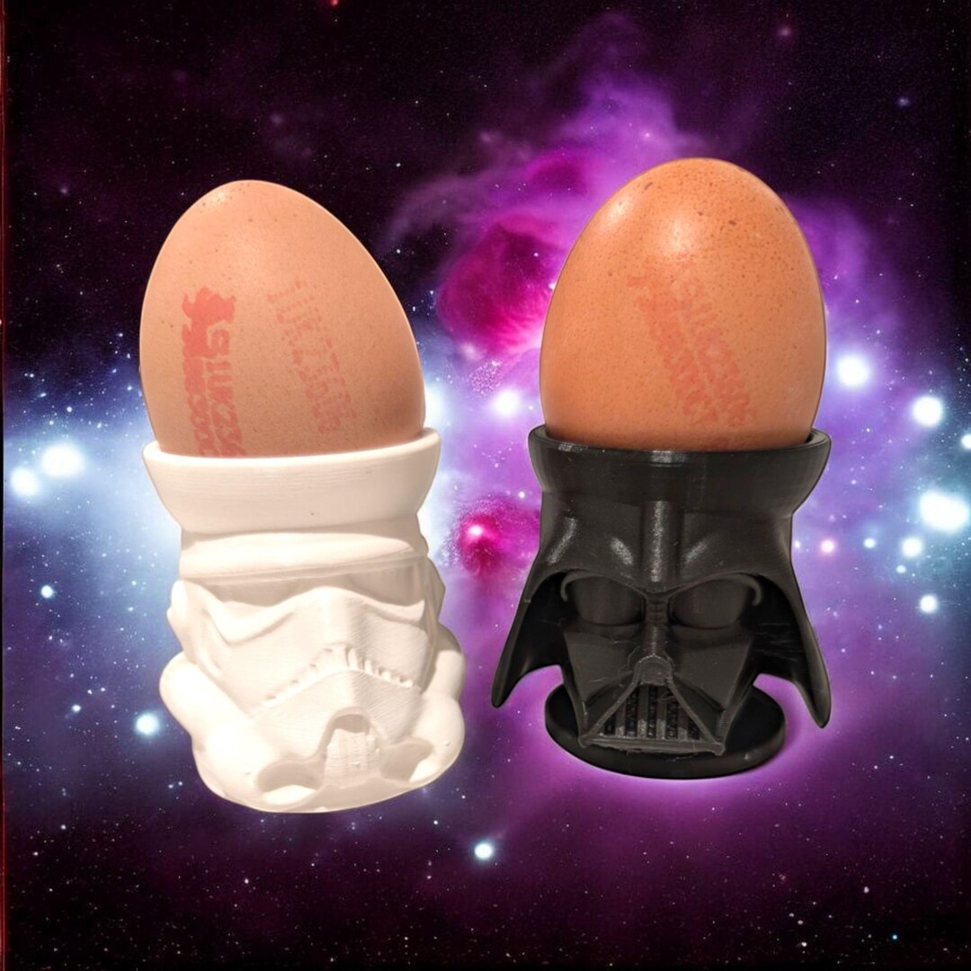 Darth Vader & Stormtrooper Egg Cup Set: Star Wars Villain Gift - Etsy