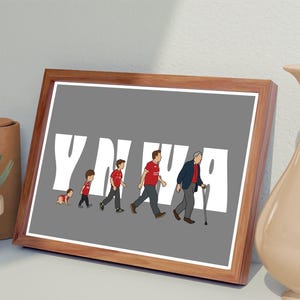 YNWA Liverpool FC Evolution Fan Poster Unique Football Print for Reds ...