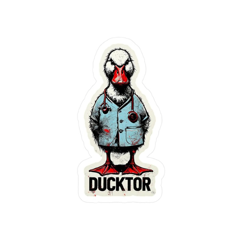 Fun Cute DUCKTOR Sticker - Etsy