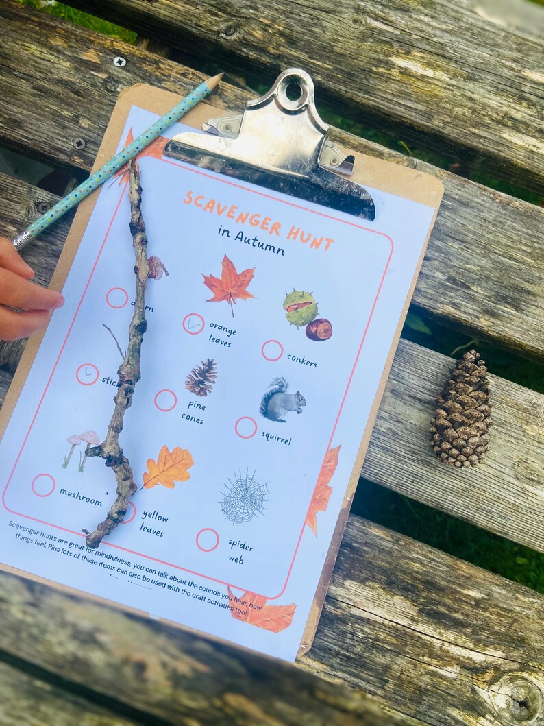 Autumn Scavenger Hunt Printable, Autumn Activity, Autumn Printables ...