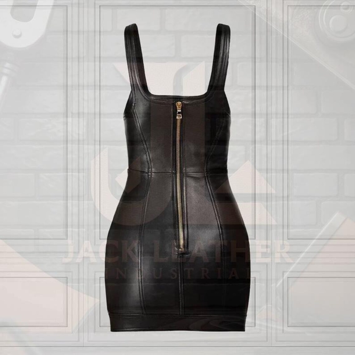 Women's Leather Dress Genuine Lambskin Women's Fashion Plus Size ...