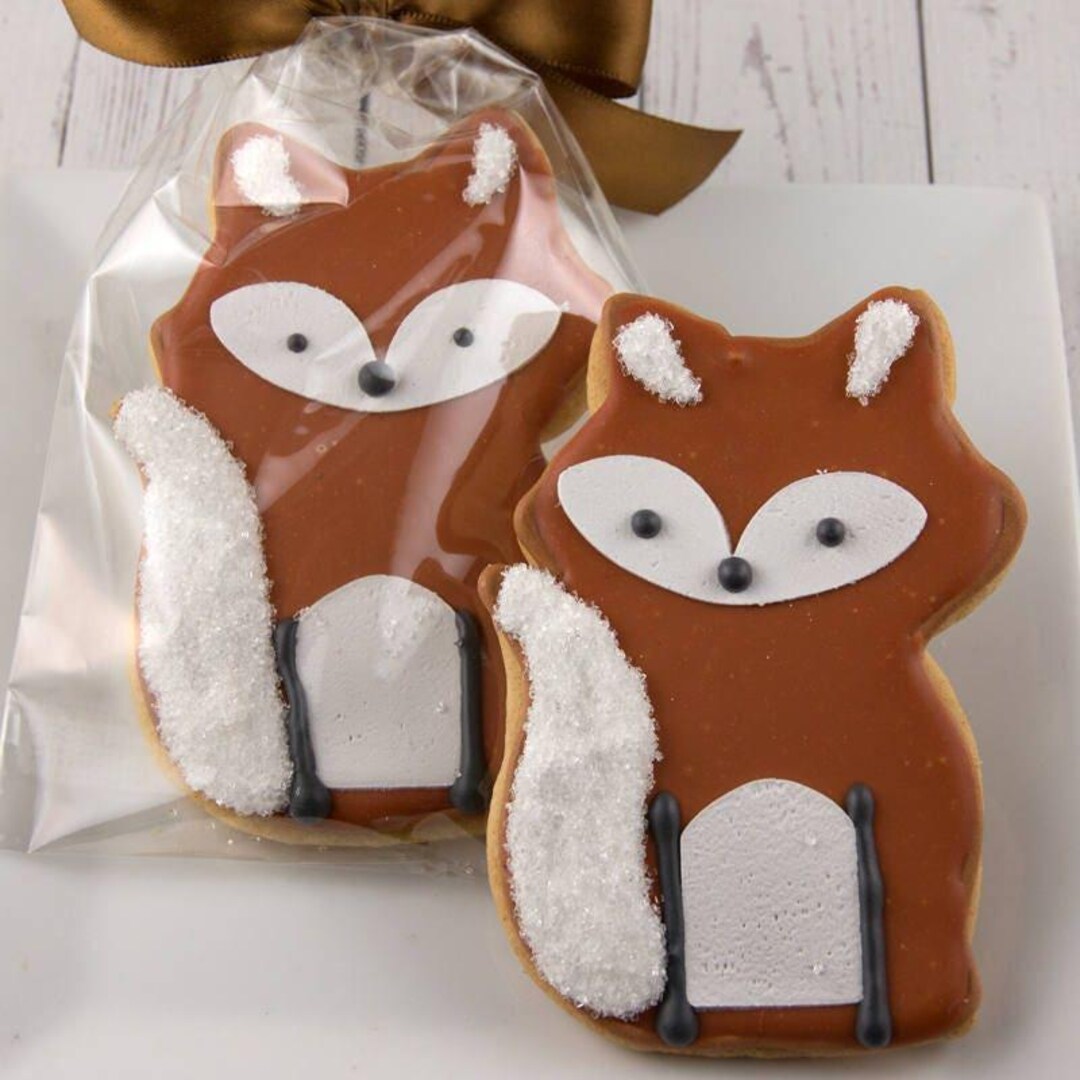 Fox Cookies (4" Size, Bowed) - Next Ship Date is 6/23 or for Pre ...
