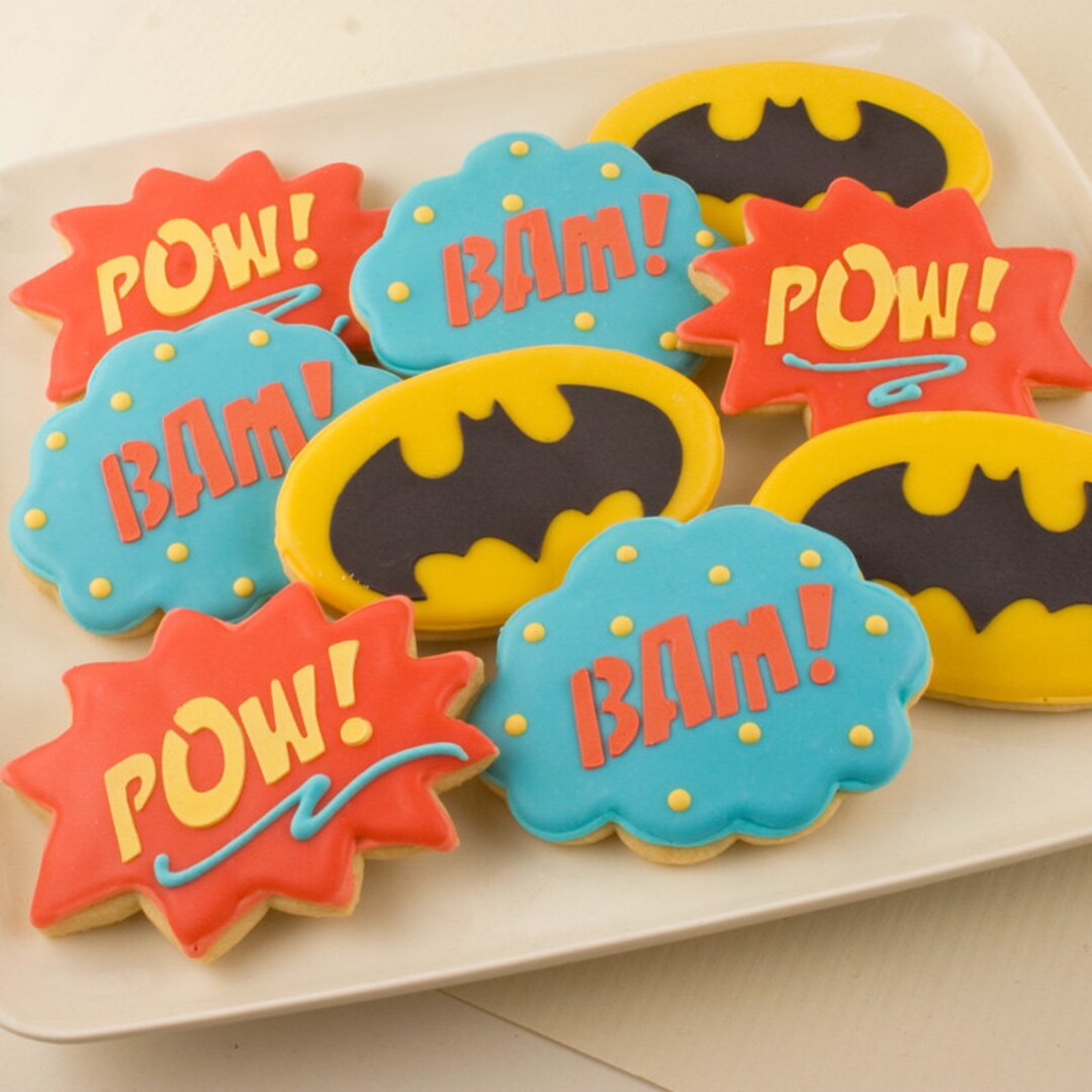 Batman Cookies 4 Size, Bowed Ships 9/24/24 or Will Delay up to 10 Weeks ...