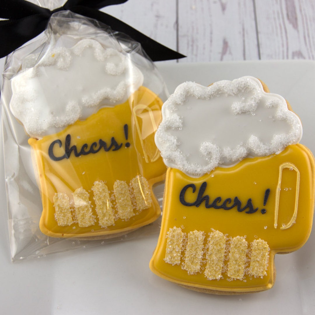 Beer Mug Cookies 4 Size, Bowed Ships on 1/21/25 or for Pre-ordering up ...