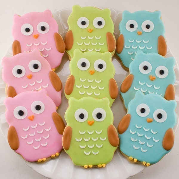 Owl Cookies - Etsy