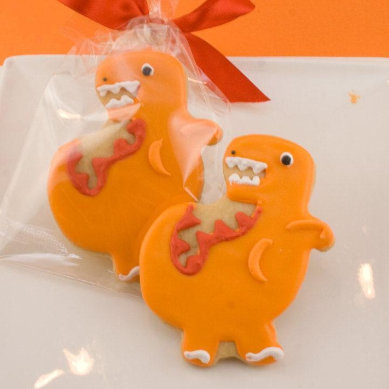 Dinosaur Cookies - Etsy