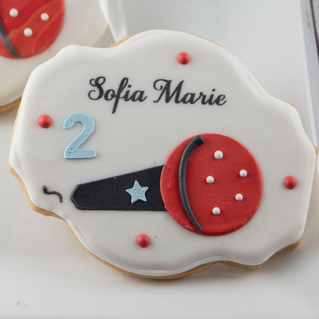 Microphone Music Cookies (4" Size, Bowed) - Next Ship Date is 1/13/26 ...