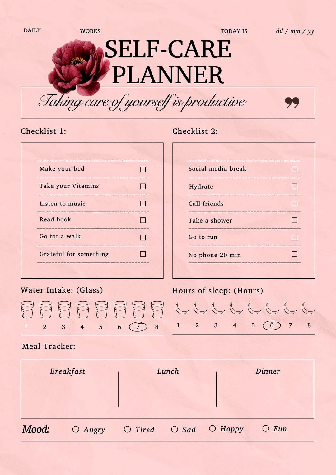 Floral Digital Planner for Women Ultimate Undated Planner Monthly ...