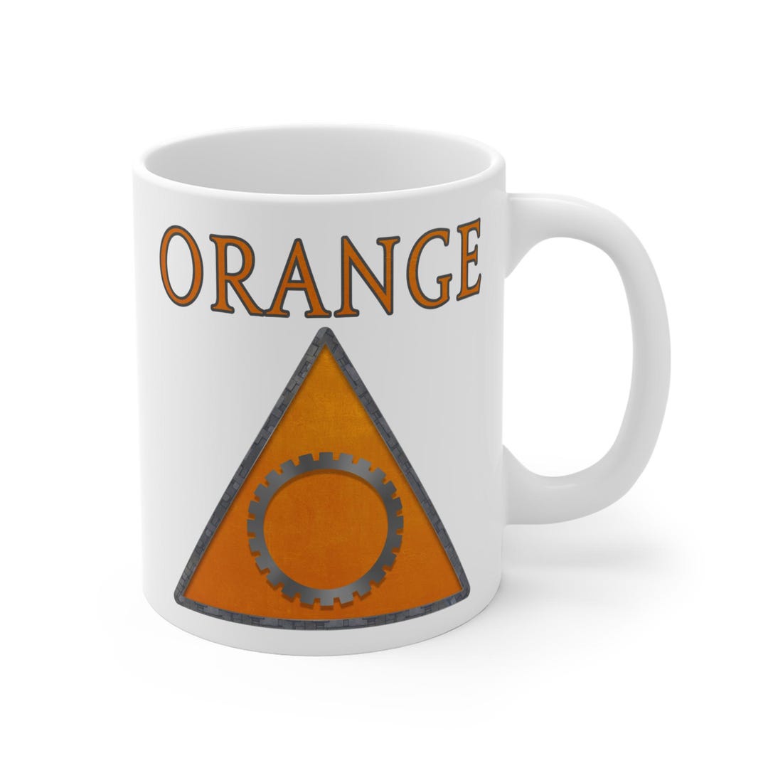 Red Rising Coffee Mug Orange the Colors - Etsy