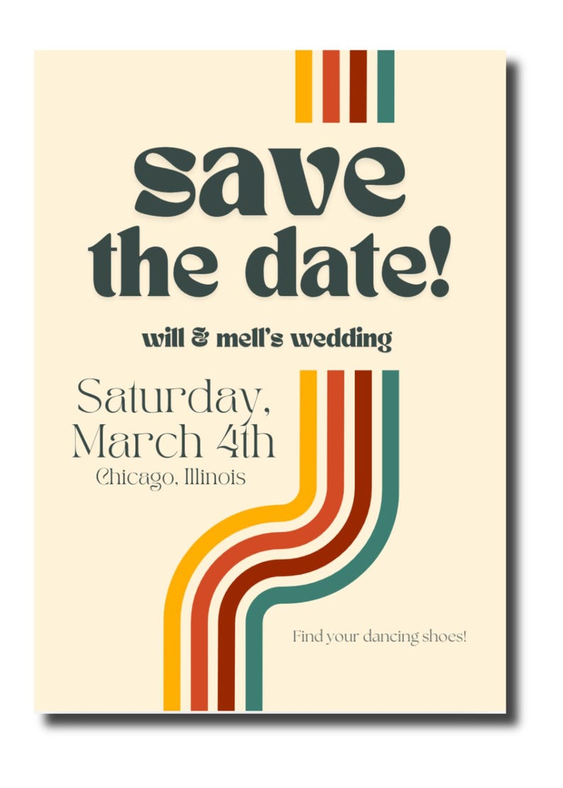 Save the Date Party Invitation! (digital & Editable Invite Template) - Etsy