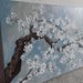 Original Sakura Tree Painting on Canvas, Blooming Sakura Artwork ...
