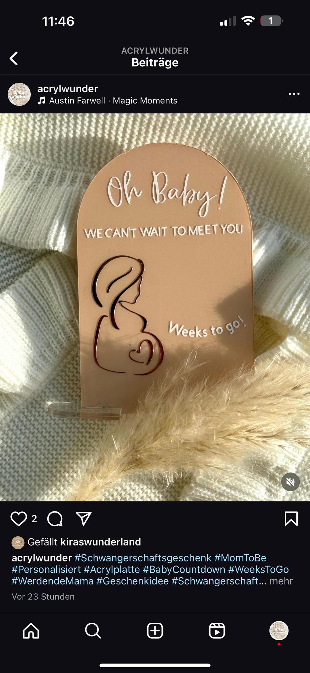 Acrylic Plate - Acrylic Sign - Pregnancy - Etsy