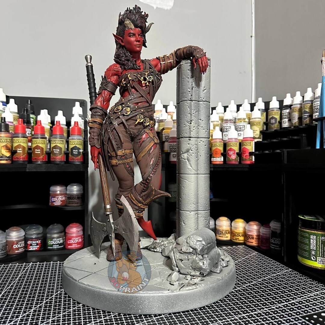 Karlach Baldurs Gate 3 Figure Diorama Action Figure Bg3 Resin - Etsy