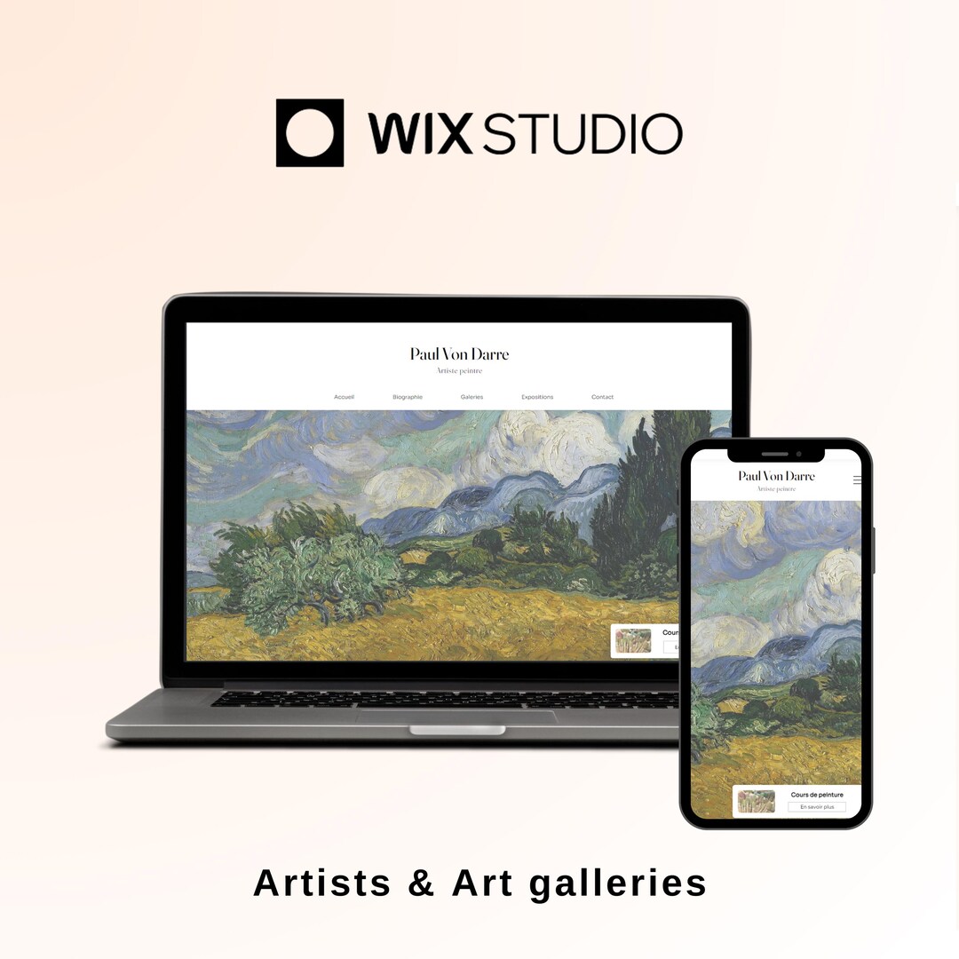 Wix Studio Website Template for Artists, Painting Classes and Art ...