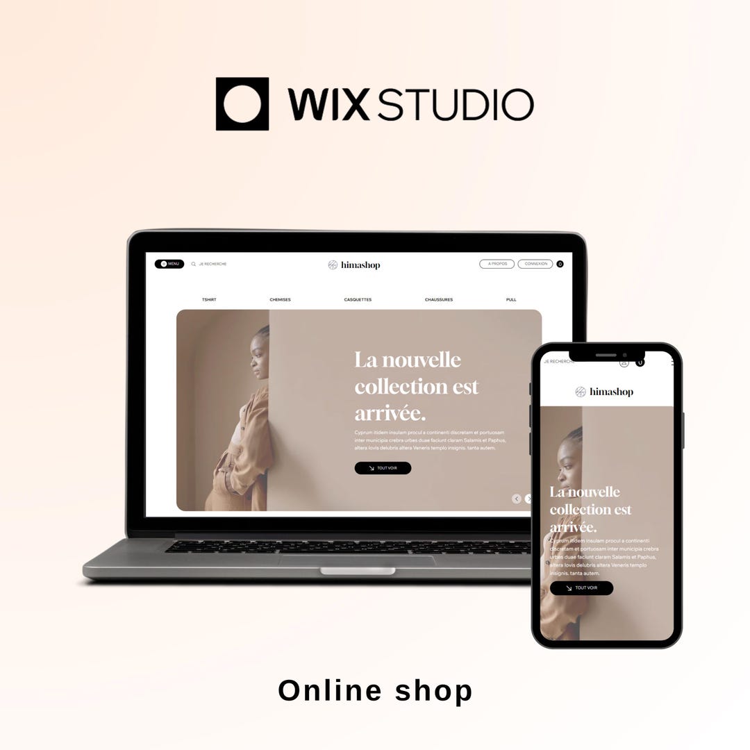 Wix Studio Website Template for an Online Store: Clothing, Fashion ...