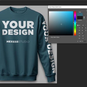 Sweatshirt Mockup | Ghost Crewneck Mockup | Unisex Sweatshirt PSD ...