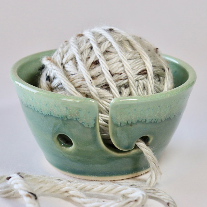 Ceramic Yarn Holder - Etsy