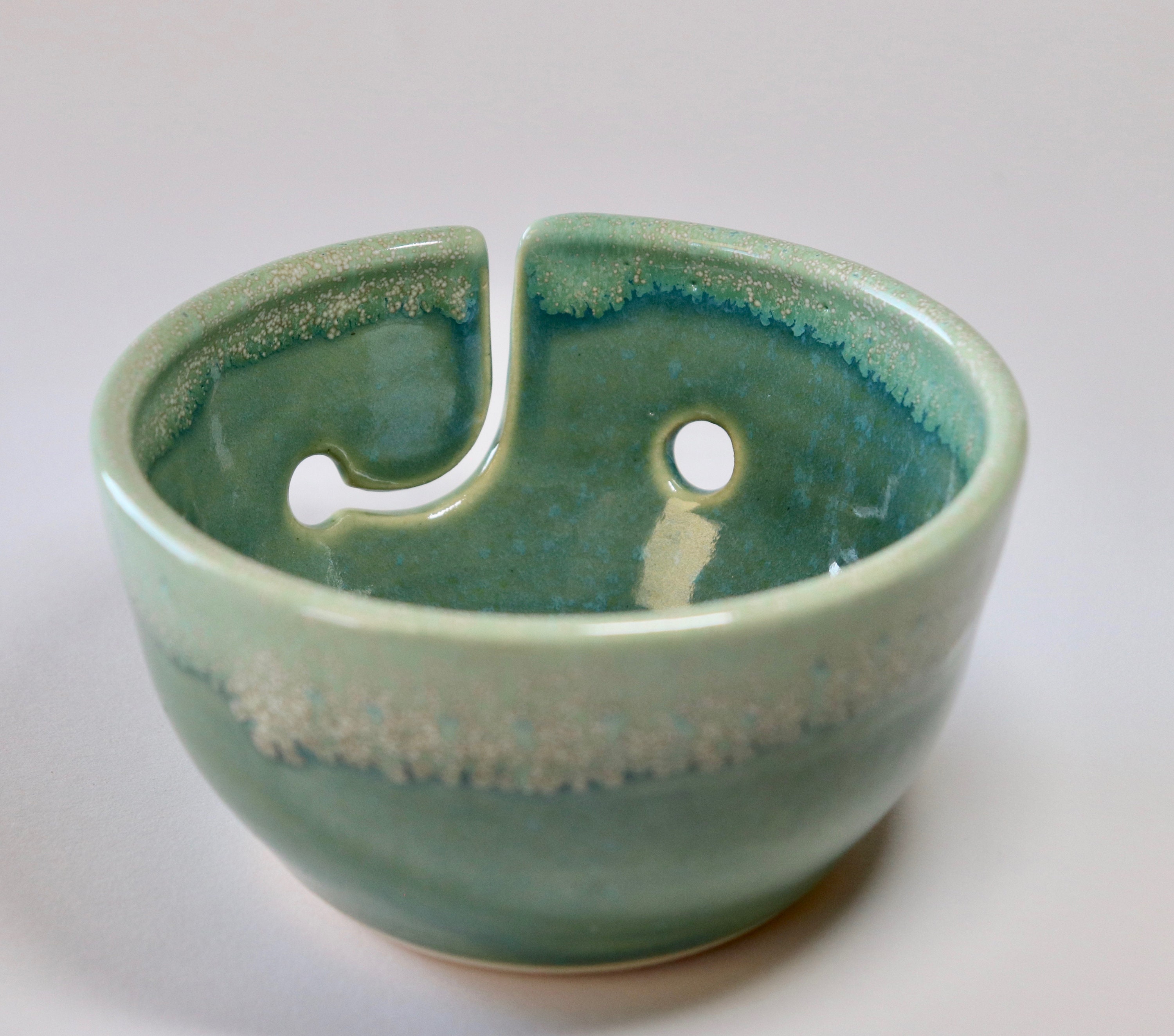Ceramic Yarn Bowl, Knitting Bowl, Yarn Holder, Yarn Bowl Crochet ...