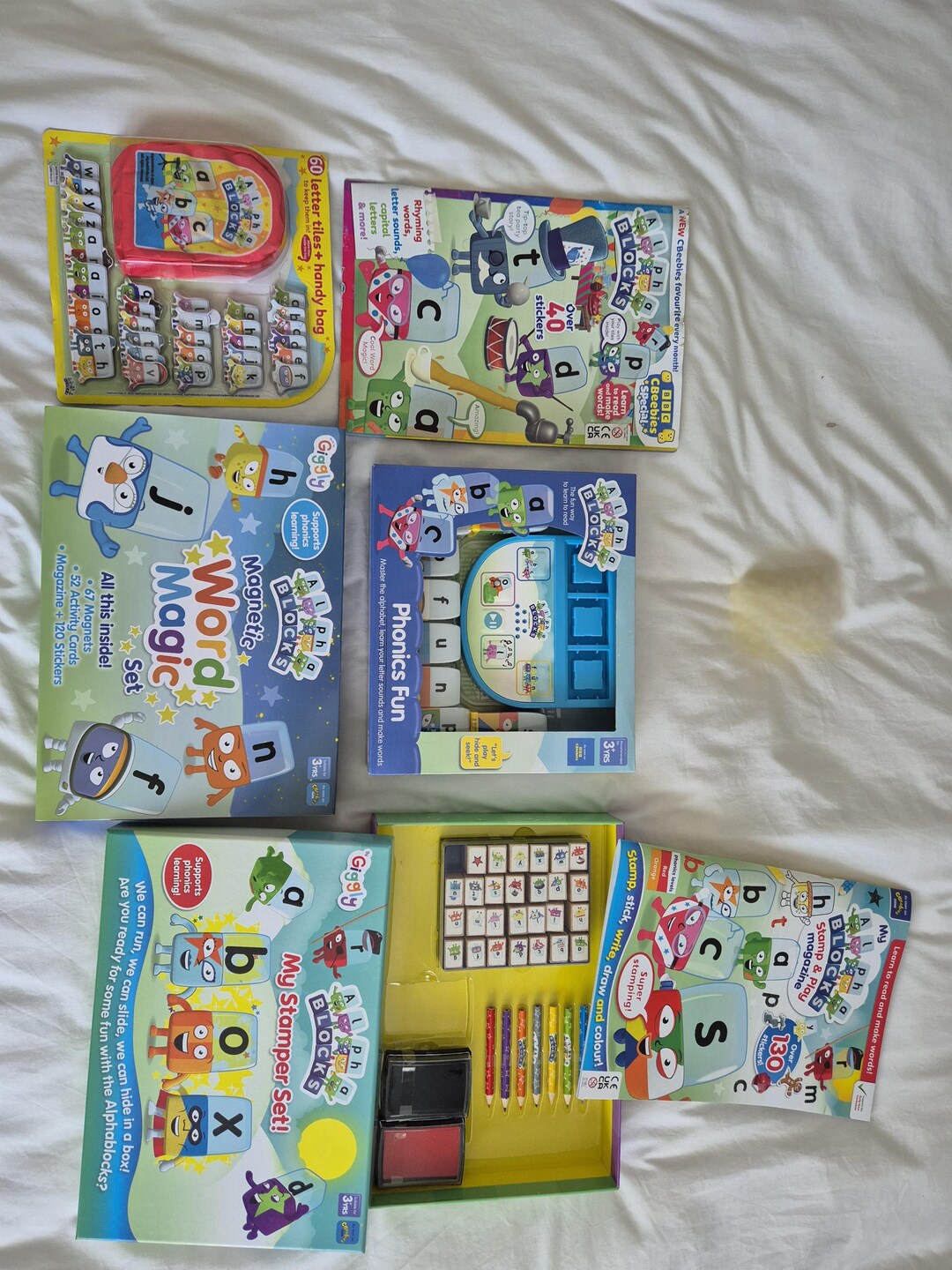 Alphablocks Mega Bundle Letter Tiles Phonics Gift Set Autistic ADHD SEN ...