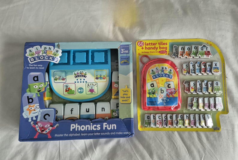 Alphablocks Letter Tiles Phnics Gift Set Autistic ADHD SEN Kindergarten ...