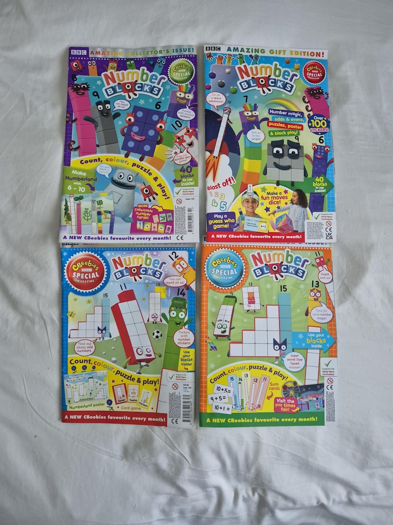 Numberblocks Magazines Journal Special Needs Gift Set Autistic ADHD SEN ...