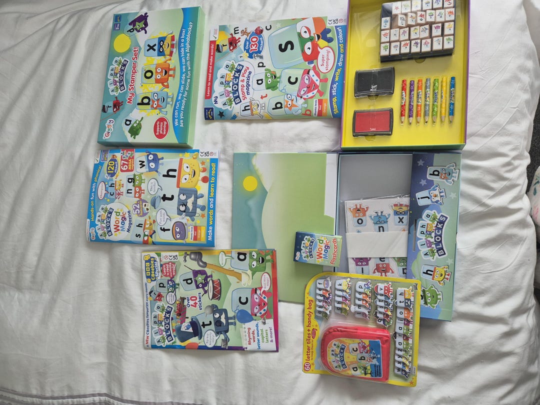 Alphablocks Mega Bundle Letter Tiles Phonics Gift Set Autistic ADHD SEN ...