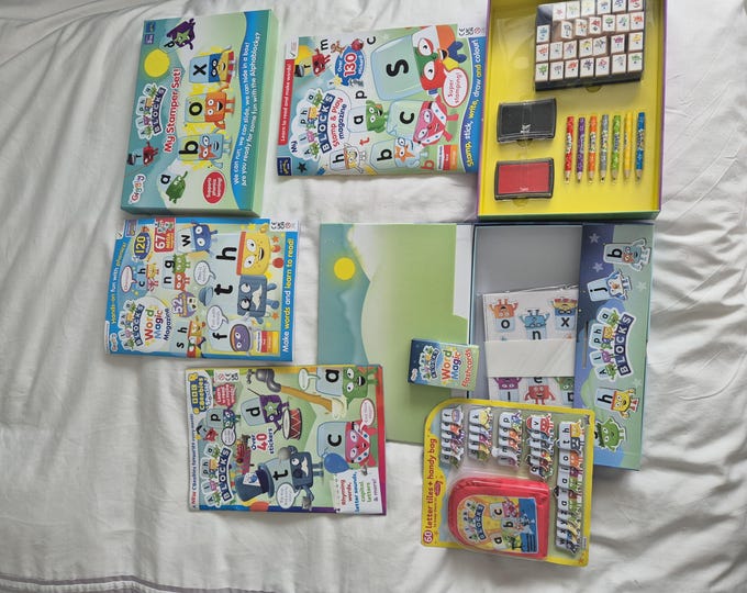 Alphablocks Mega Bundle Letter Tiles Phonics Gift Set Autistic ADHD SEN ...