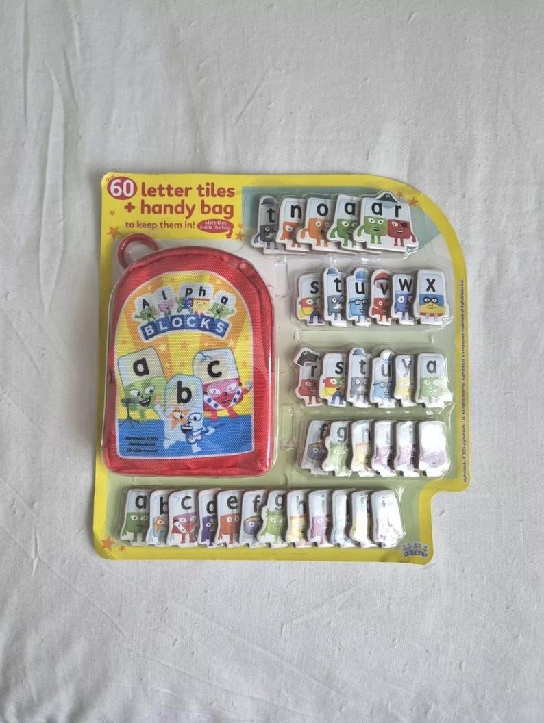 Alphablocks Letter Tiles Phnics Gift Set Autistic ADHD SEN Kindergarten ...