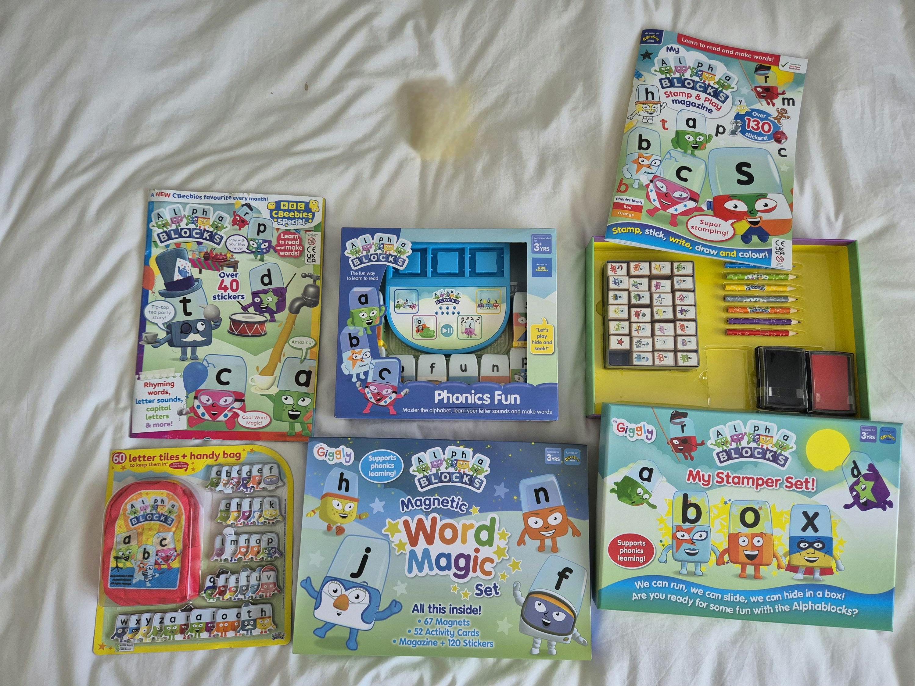 Alphablocks Mega Bundle Letter Tiles Phonics Gift Set Autistic ADHD SEN ...