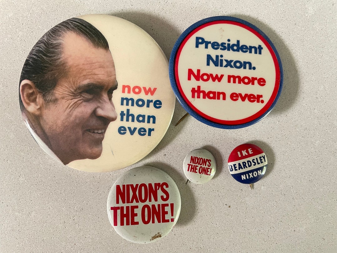 Presidential Campaign Button Collection. Nixon Carter LBJ Clinton ...