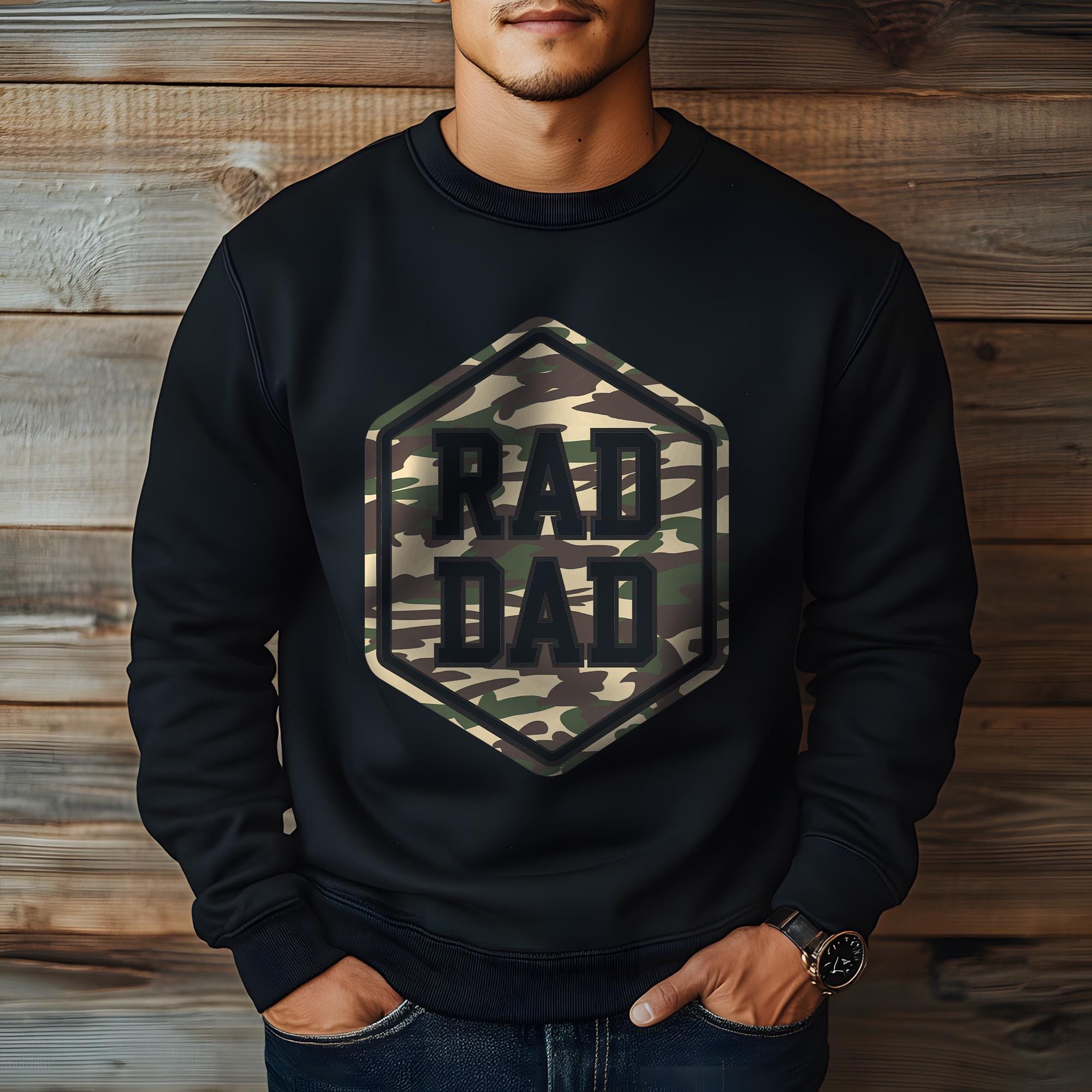 Rad Dad Hunting PNG | Camo Deer Bow Design | Sublimation Print File for ...