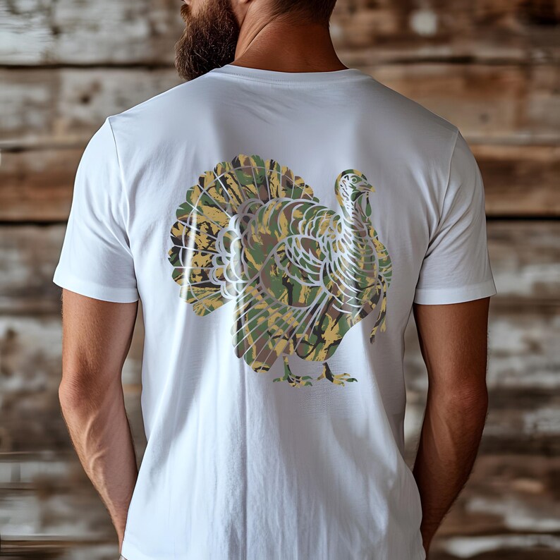 Classic Camo Turkey PNG | Instant Download | Turkey Hunt Sublimation ...