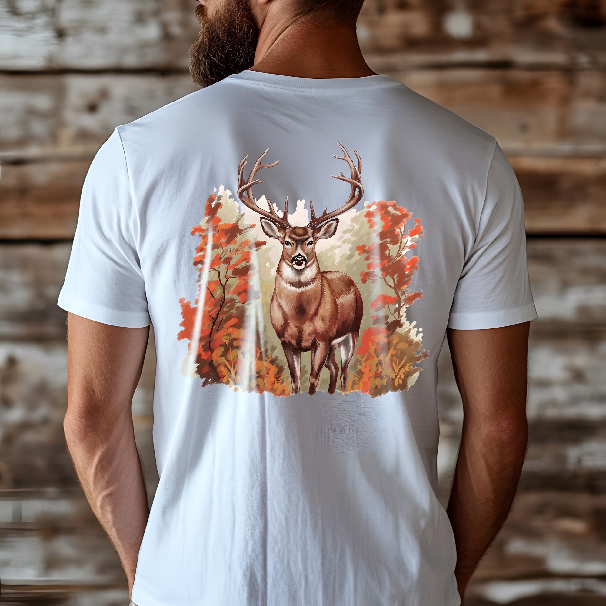 Deer Hunting Sublimation Design | Wildlife PNG | Forest Scene for Shirt ...