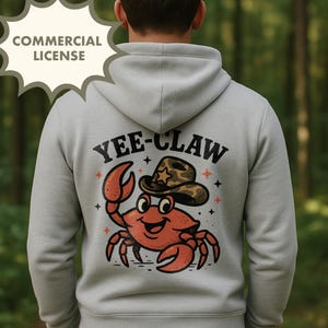 Yee-claw Crab PNG, Funny Southern Beach Cowboy Crab With Camo Hat Sublimation Design, Country ...