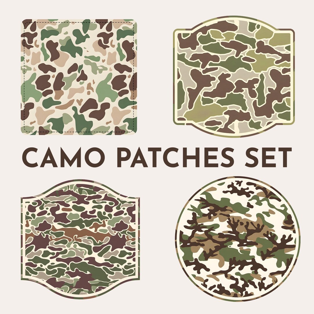 Digital Camo Patch PNG | Hunting Design Download | Camo Sublimation ...